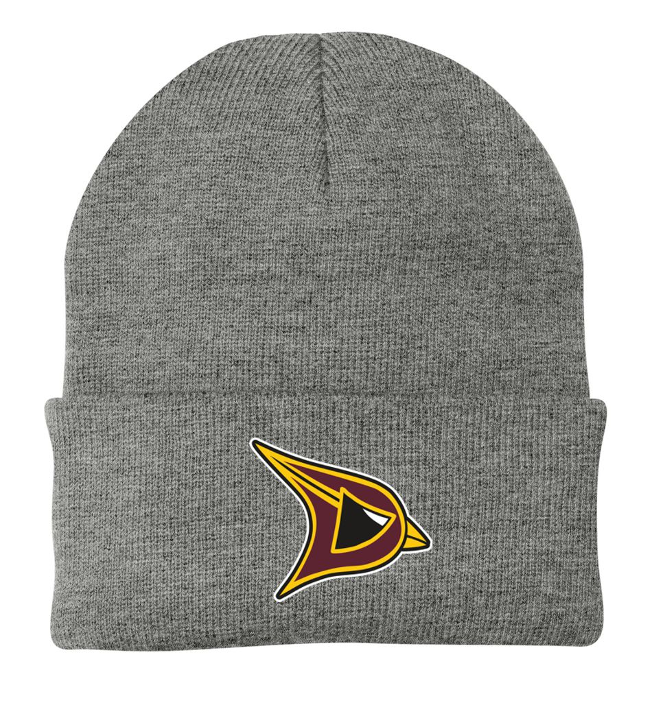 Davison Grey Knit Cap – K&C's Special T's & Cool Beans Graphics